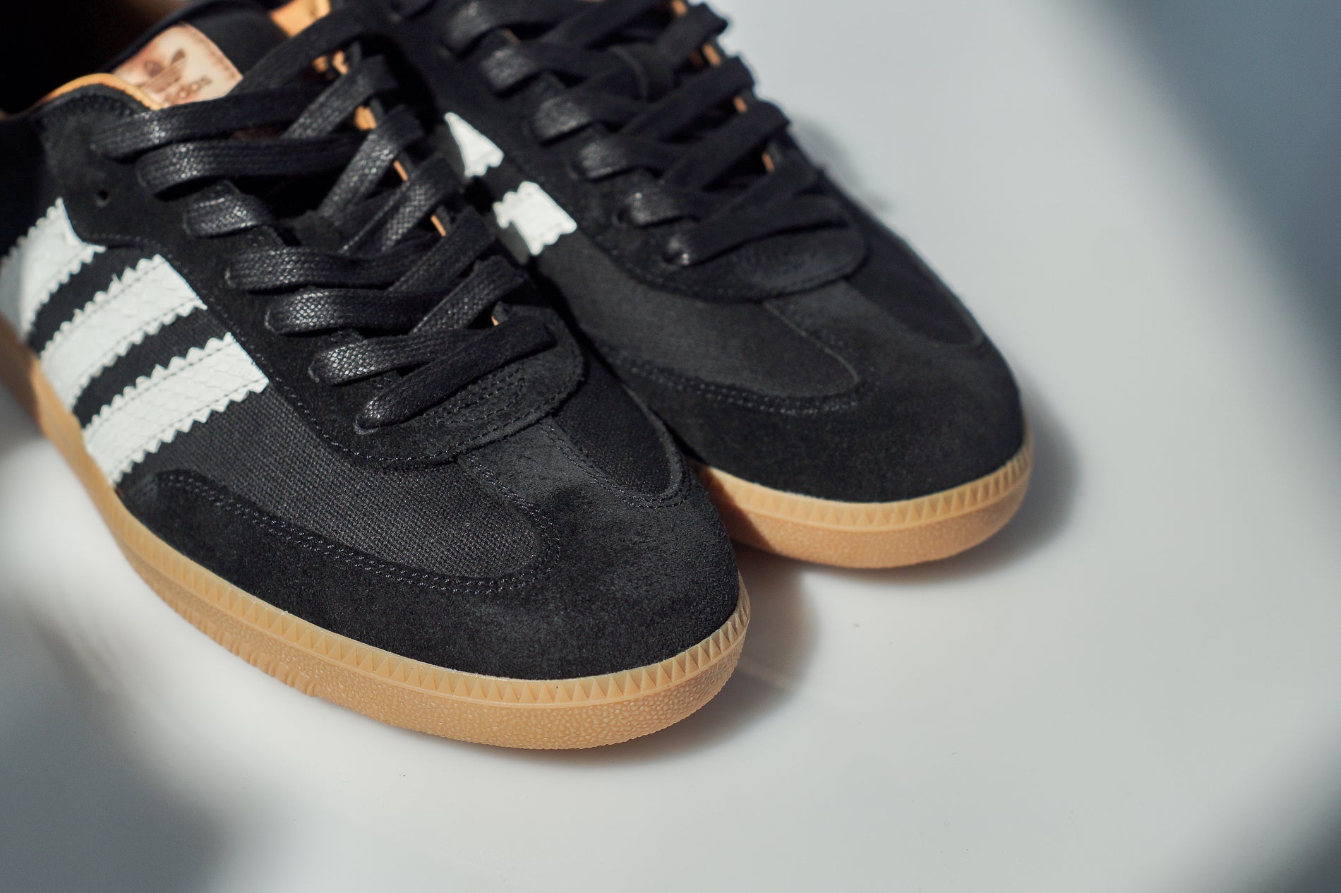 Custom Adidas Samba in Waxed Canvas, Genuine Python & Suede - JBFcustoms