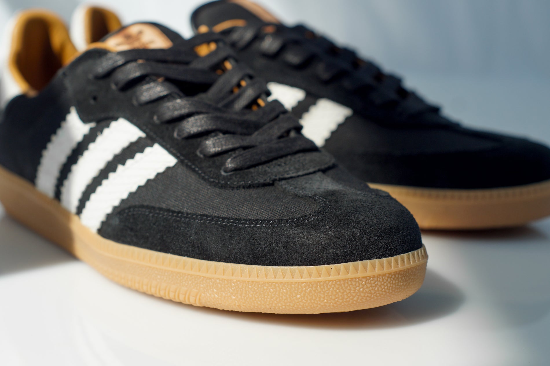 Custom Adidas Samba in Waxed Canvas, Genuine Python & Suede - JBFcustoms