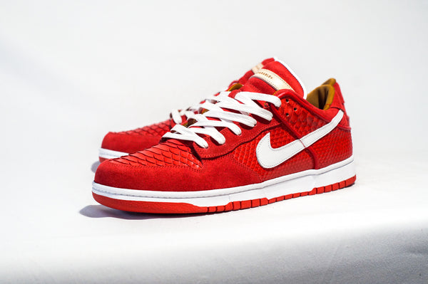 Custom "Red Python" Nike Dunk Low - JBFcustoms